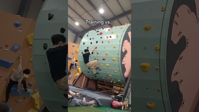 The things you have to do to reach the final goal... 💪📹 crew climb #OlympicQualifierSeries