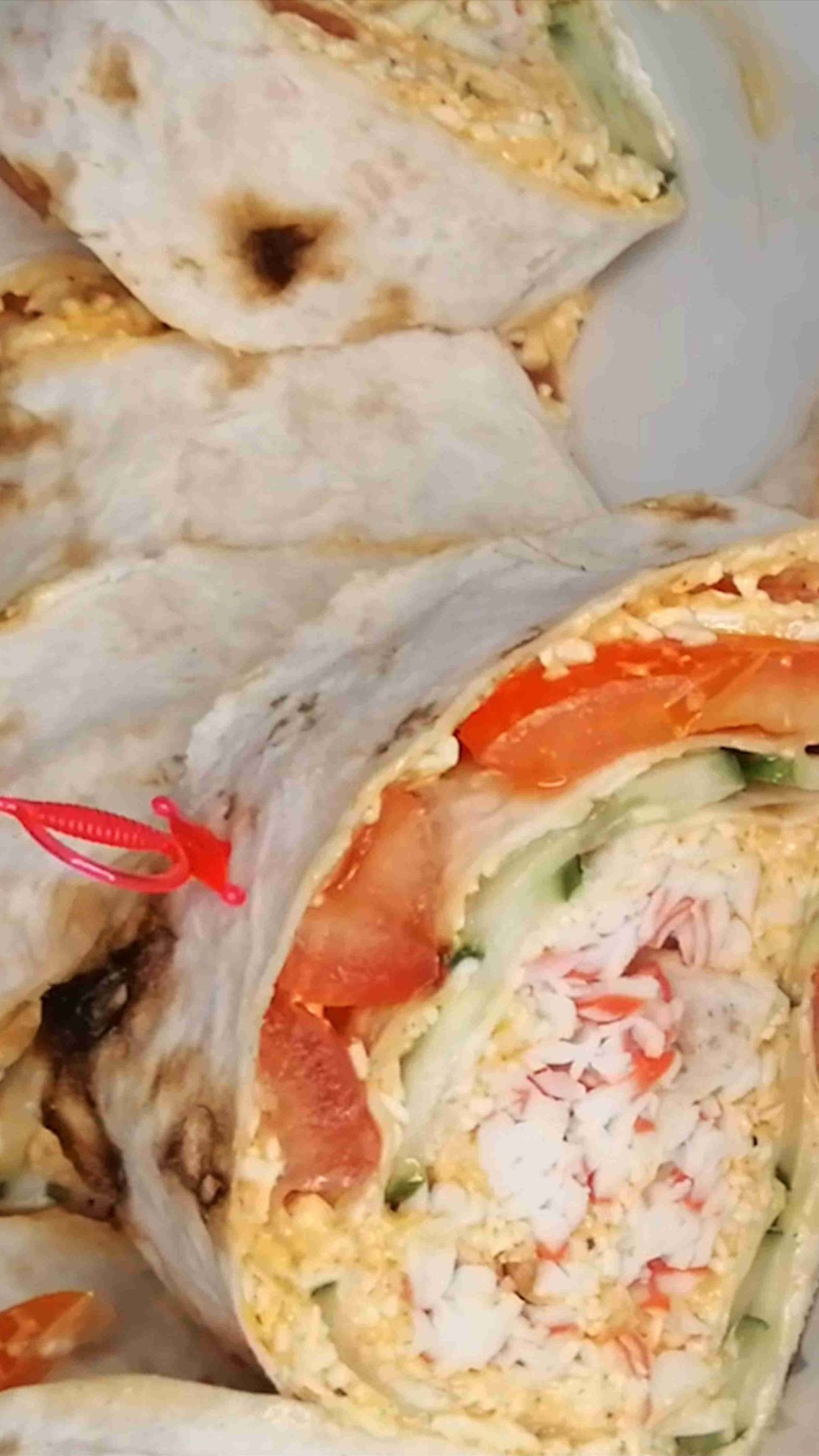 Рулет из лаваша начинки