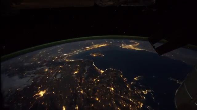 All Alone in the Night - Time-lapse footage of the Earth as seen from the ISS (360p)