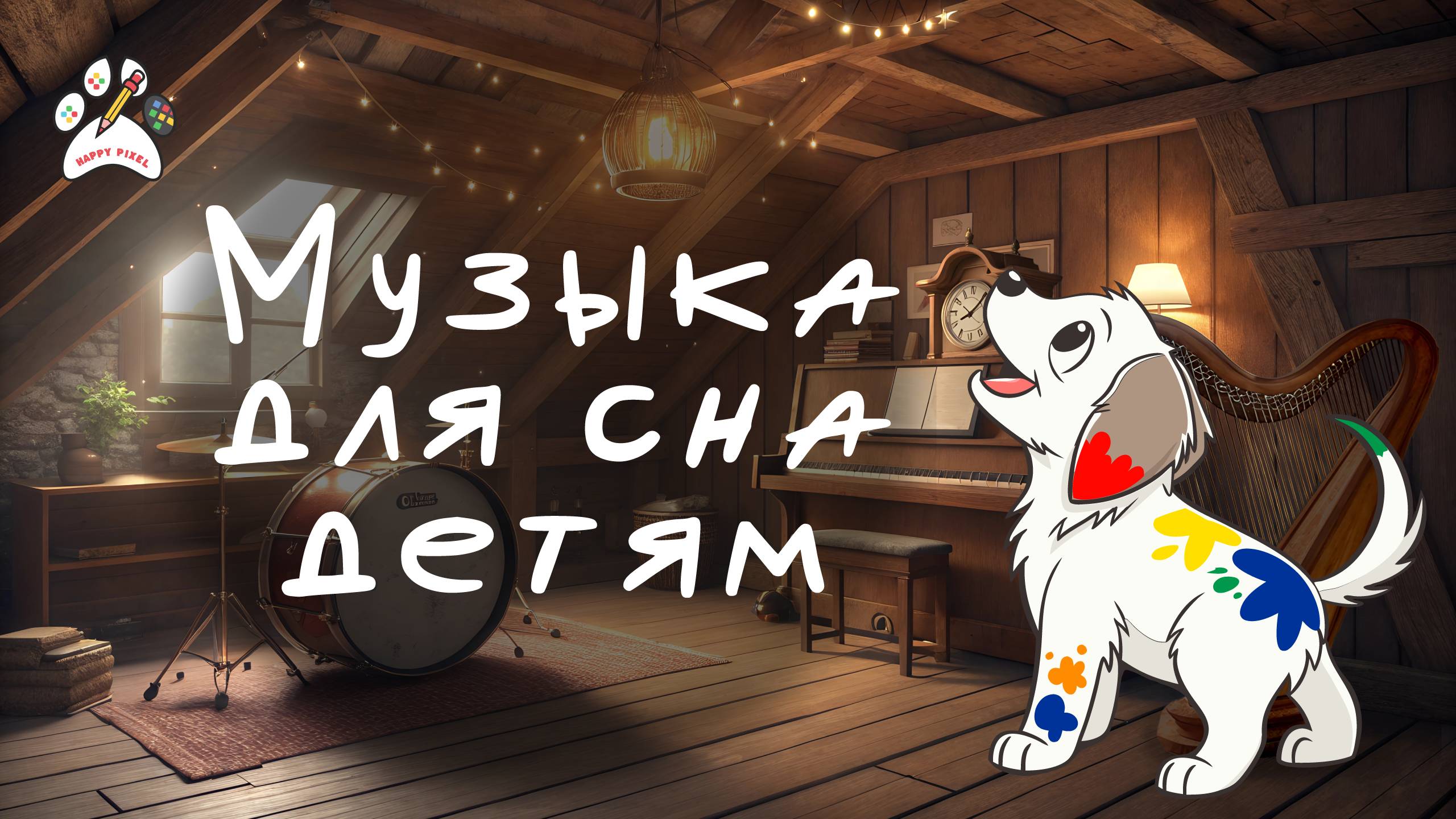 Звуки музыки для сна: путешествие по уютному чердаку для детей