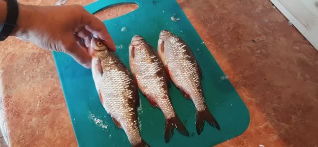 Вяление плотвы