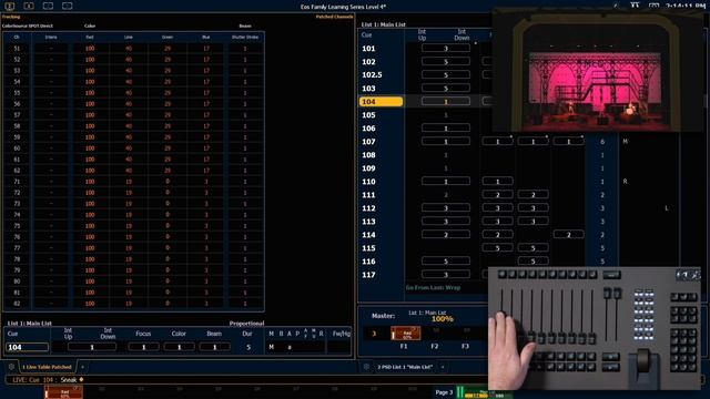 Учебный видеокурс Eos IV. Fader Configuration