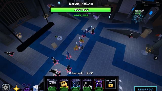 Играю в boss rush FNTD Roblox