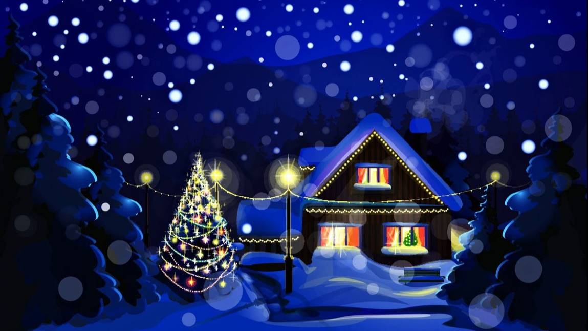 Новогодняя песня! Красивая зимний ролик!