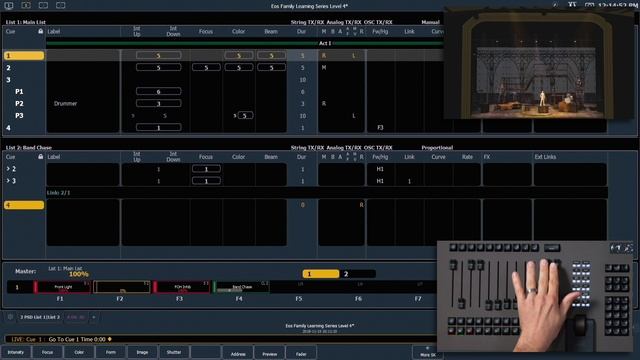 Учебный видеокурс Eos IV. Cue List Index