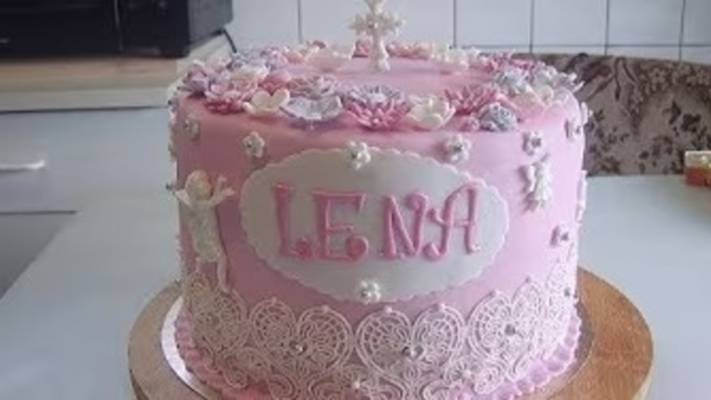 Торт на крестины