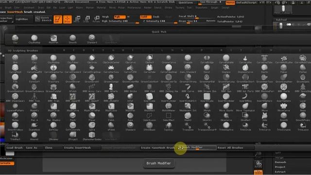 ZBrush  как сделать CURVES (720p)