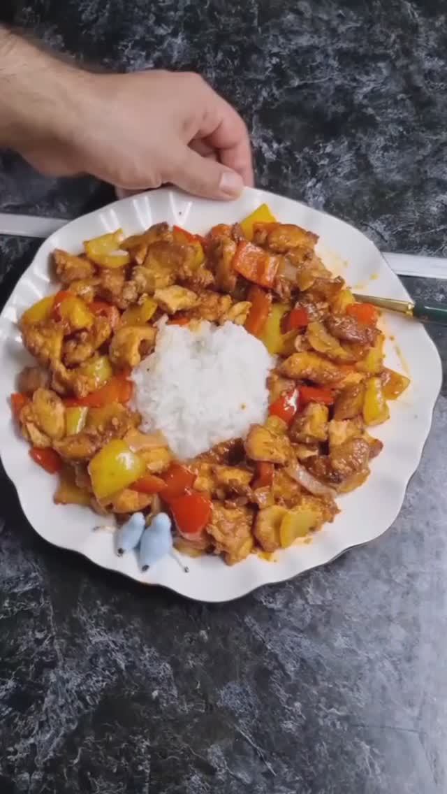 КУРИЦА ПО-КИТАЙСКИ В КИСЛО-СЛАДКОМ СОУСЕ