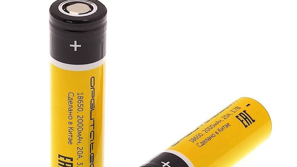 Аккумулятор Li-ion 18650 2000 mA 20A, 3,7в