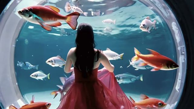 Аквариум - песня новинка красивый клип сюрреализм ИИ