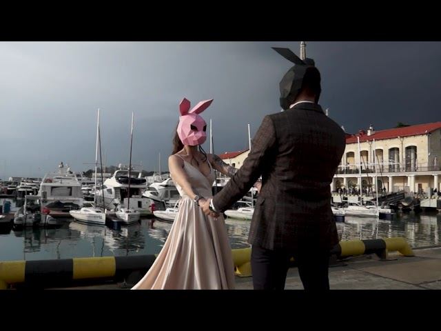 Необычный свадебный клип "МАСКИ" в Сочи.