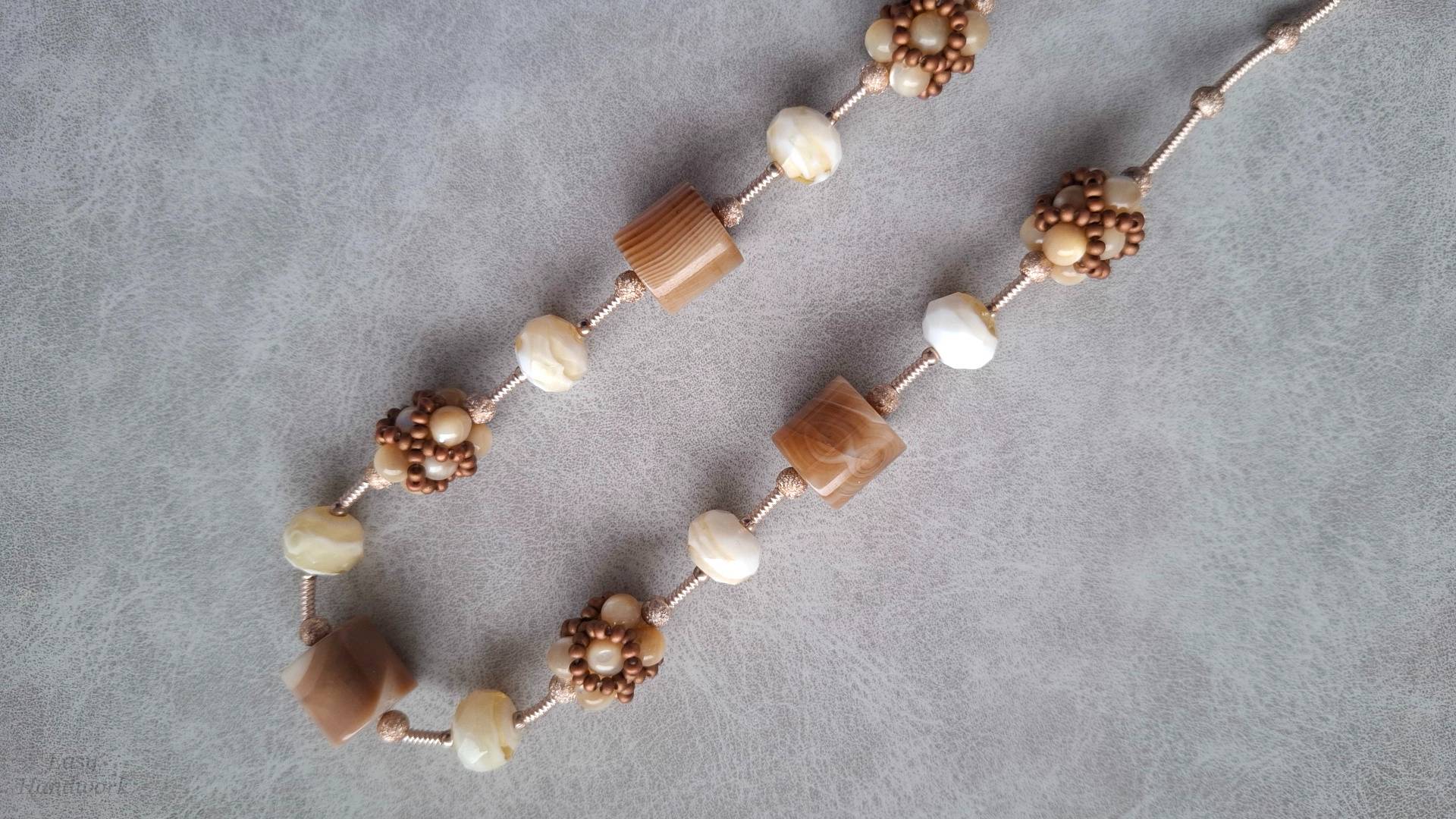 Украшения из кофейного агата. Часть 2