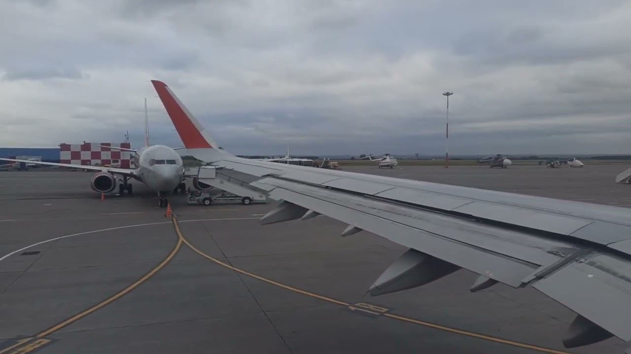 Взлет Казань самолет Airbus A321 а/к Аэрофлот Российские авиалинии красивый взлет самолета