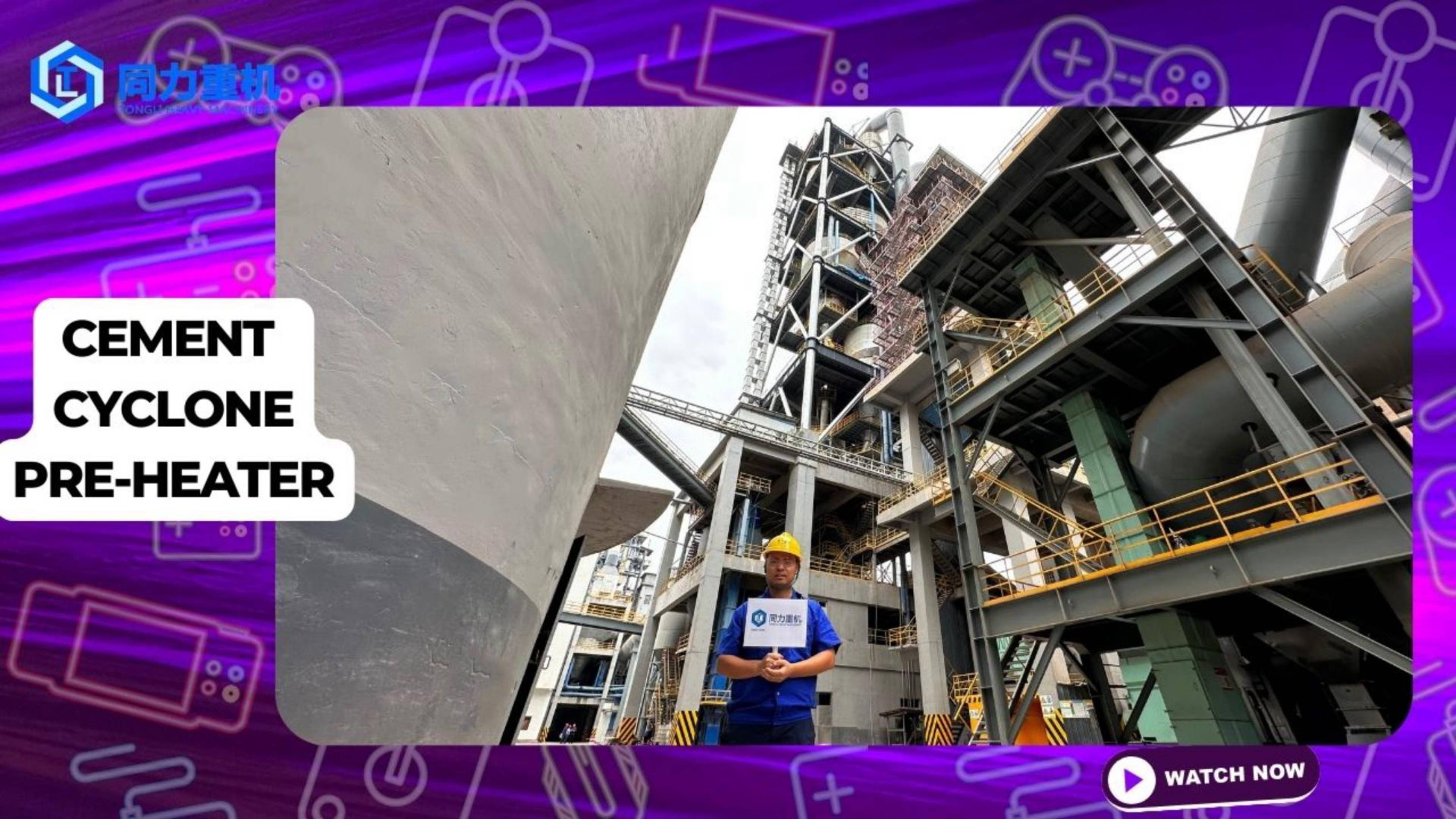 Линия по производству портландцемента, предварительный нагреватель, цементная вращающаяся печь