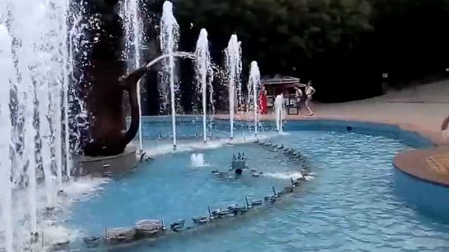 Фонтан в Железноводске, период пандемии, 2020