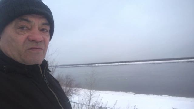 Состояние ледянного покрова на р. Волга в районе г. Новочебоксарск.