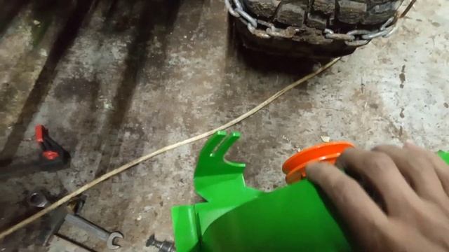 Веткоизмельчитель на ВОМ самодельного трактора.Часть 3