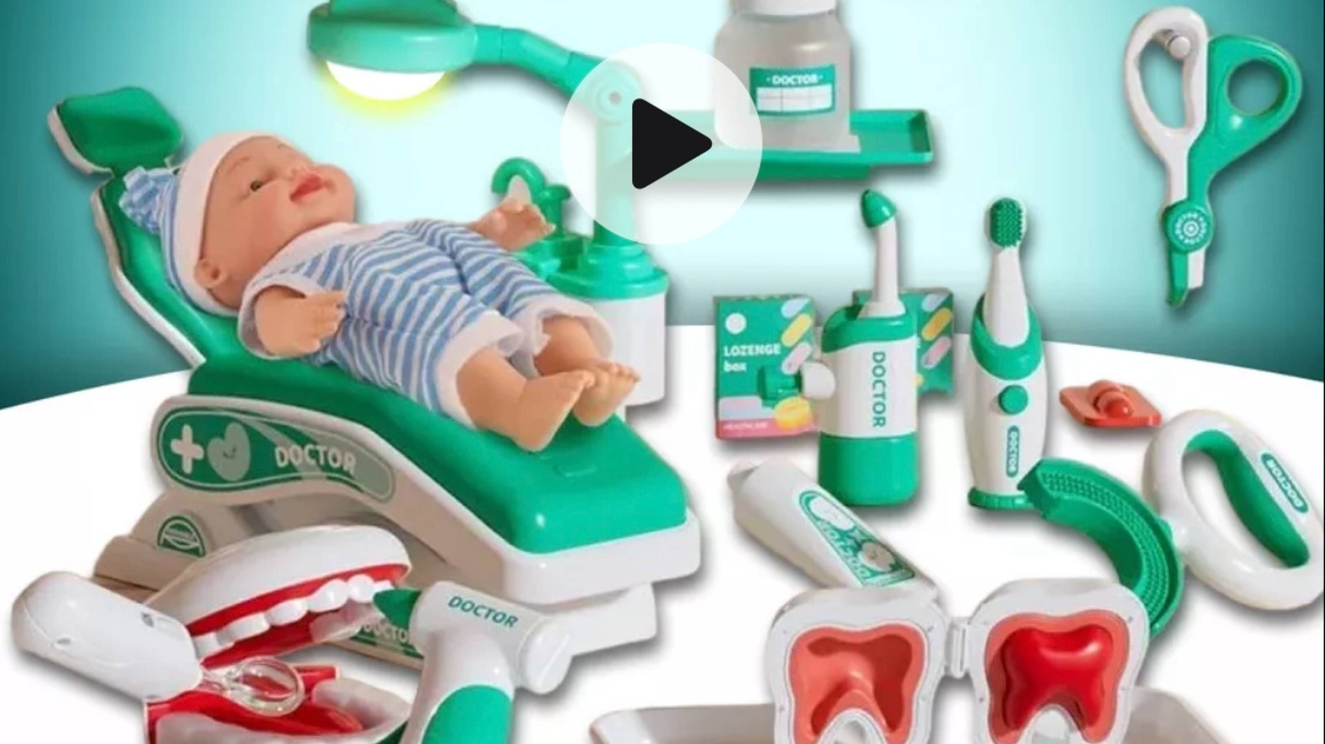 Распаковка игрушек. Игровой набор стоматолог