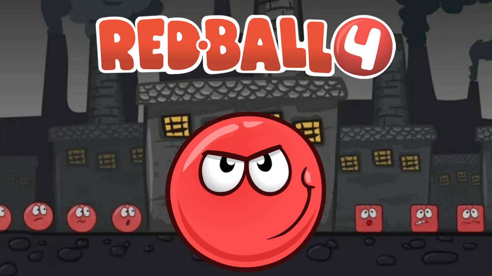 Красный Шар Против Механизмов Мрачной Фабрики | Red Ball 4