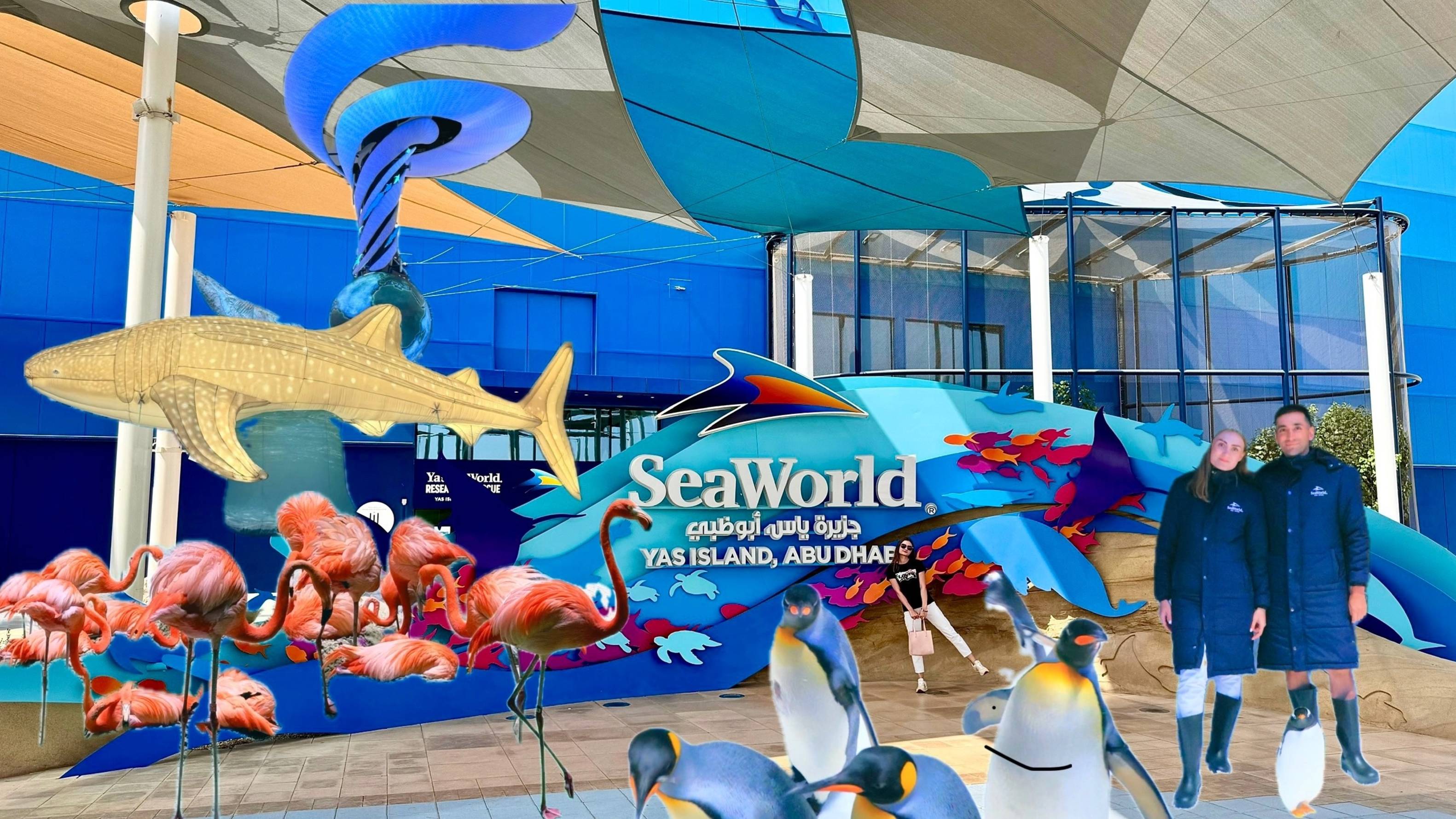 Океанариум SeaWorld Abu Dhabi Парк 1080| Абу-Даби | Yas Island | Пингвины | ОАЭ | UAE | Анна и Артём