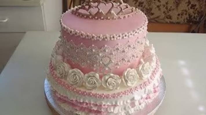 Двухъярусный торт. Маринкины творинки