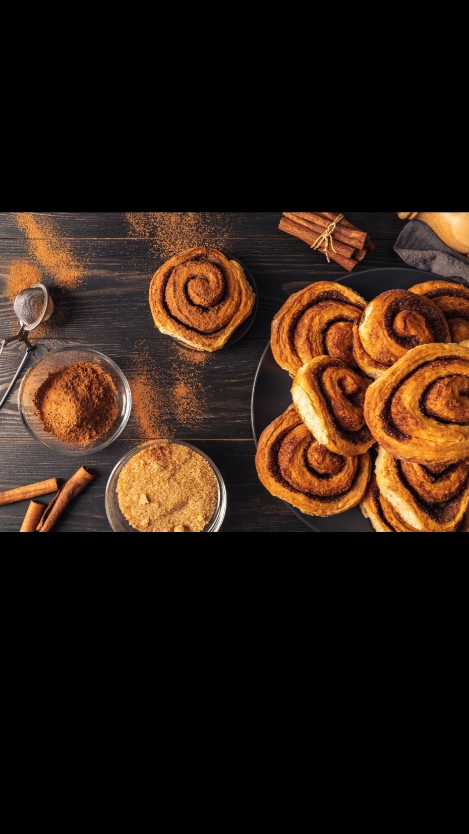 Рецепт. Булочки с корицей.