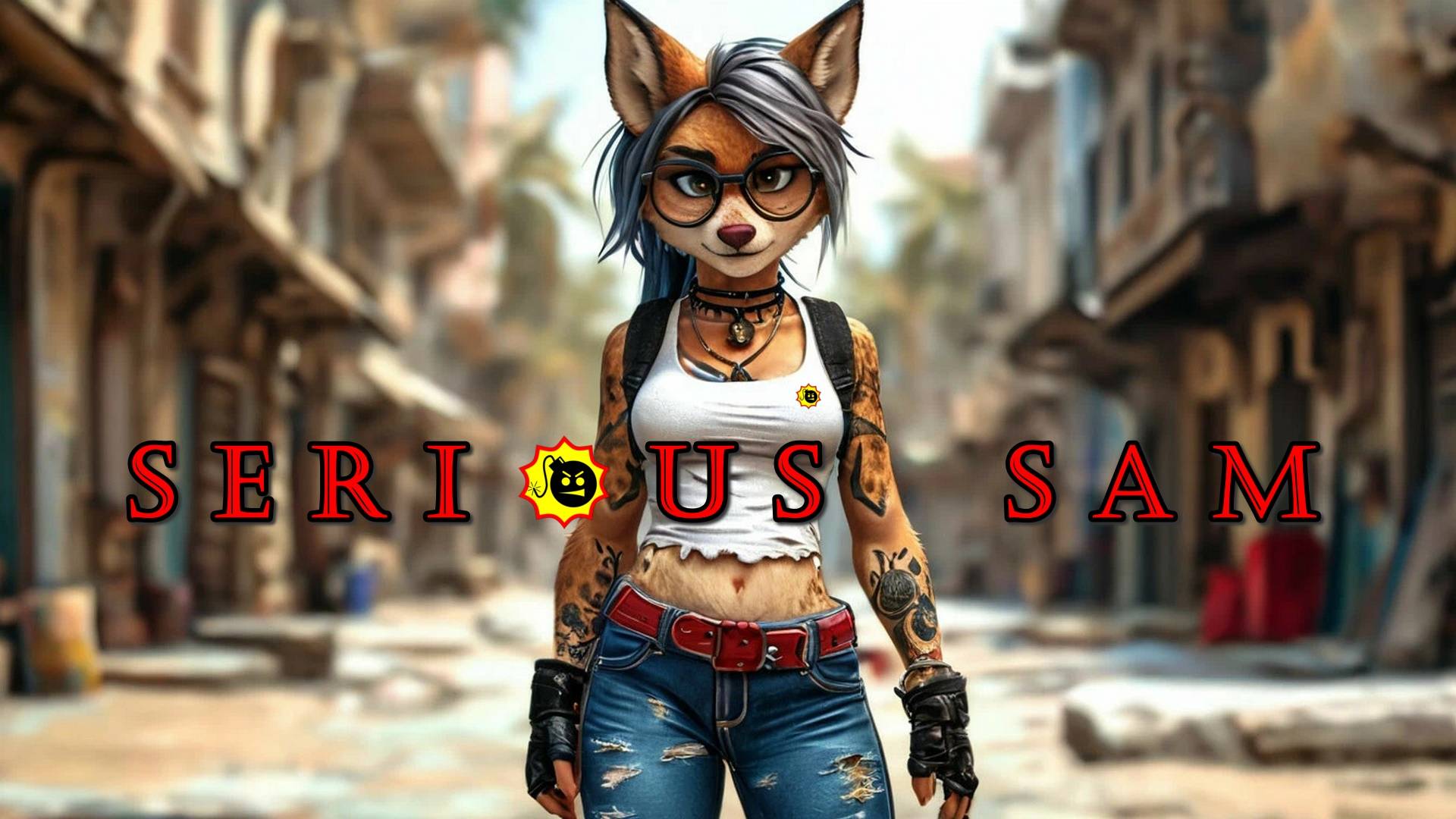 Serious Sam глава Egypt местность Alley Of Sphinxes Near Thebes 2001 год Сложность игры Круто 18+