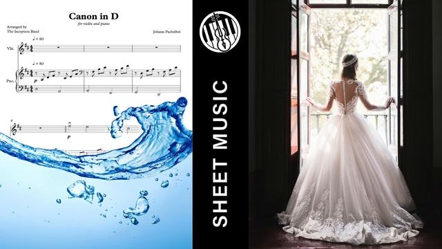J. Pachelbel - Canon in D | Ноты для Скрипки и Фортепиано