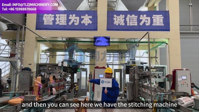 Полностью автоматическая упаковочная система/загибка краев/машина для зашивания мешков.