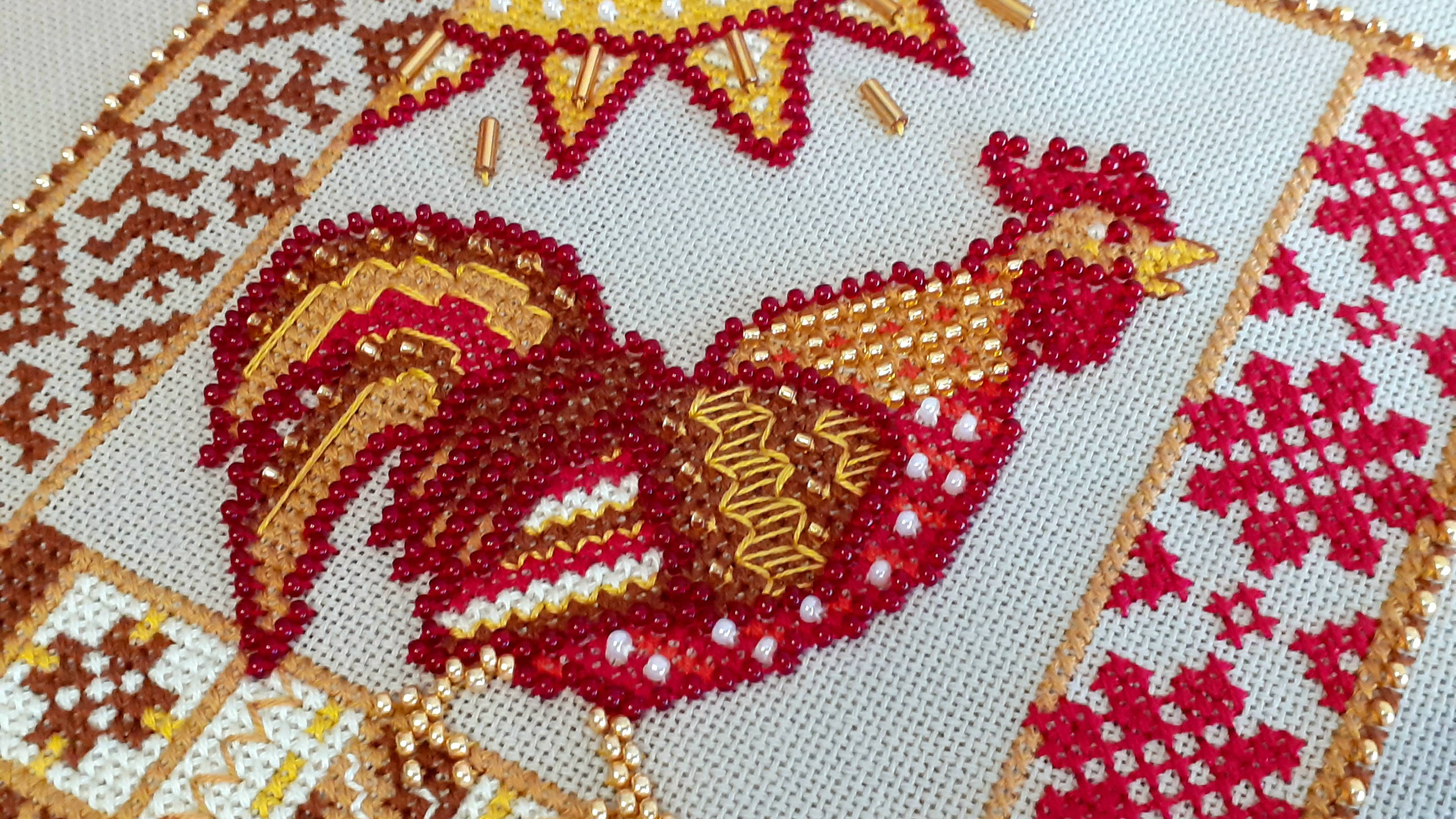 От старта до финиша/Как зарождался петушок/Вышивка крестом