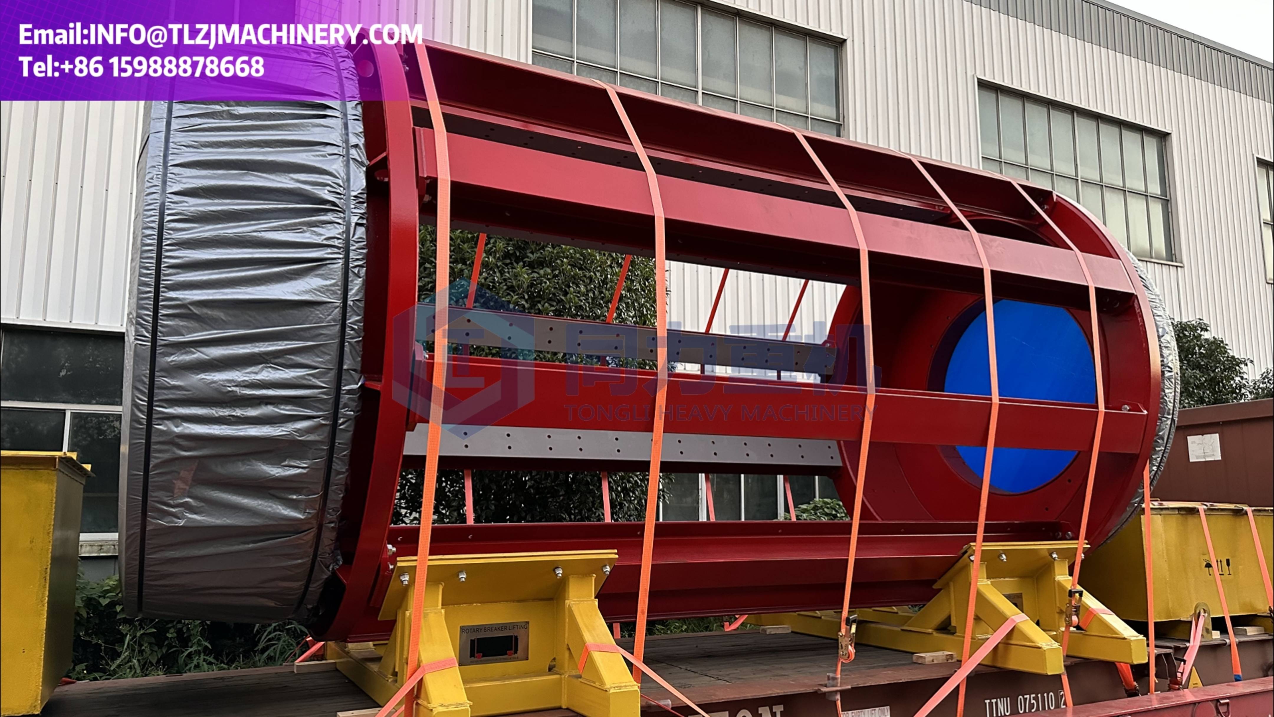 Крупные стальные конструкционные детали/Троммель/Вращающаяся просеивающая машина