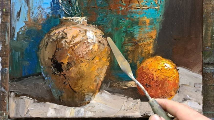 Натюрморт.Живопись масло