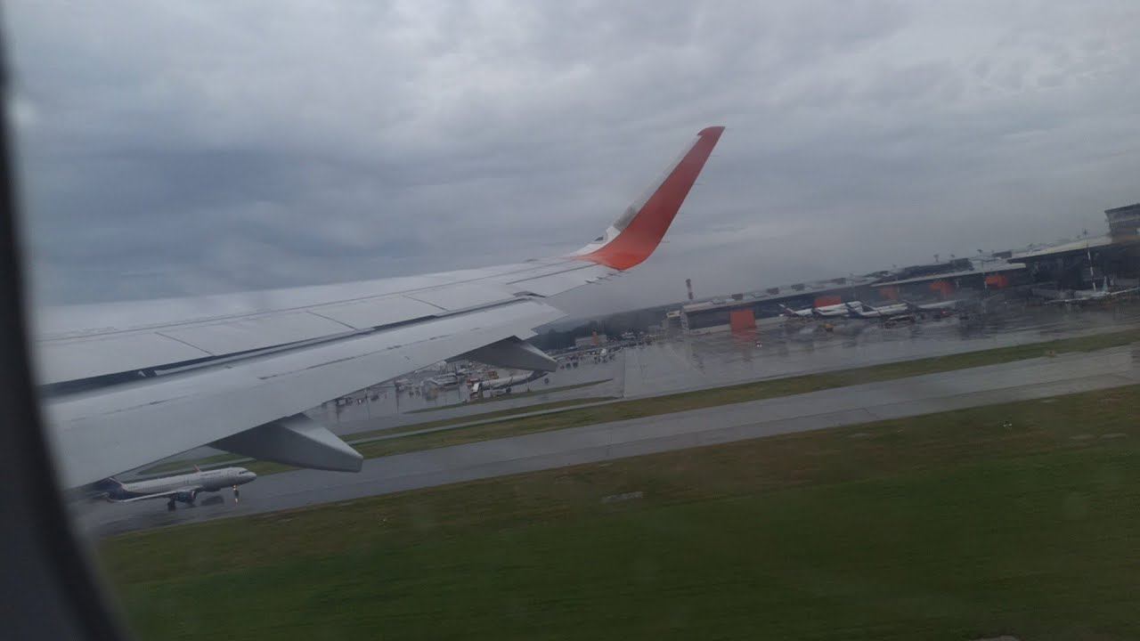 Взлет Airbus A320 Москвы - Казань | Рейс SU1190  а/к Аэрофлот / Самолет взлетает из Шереметьево