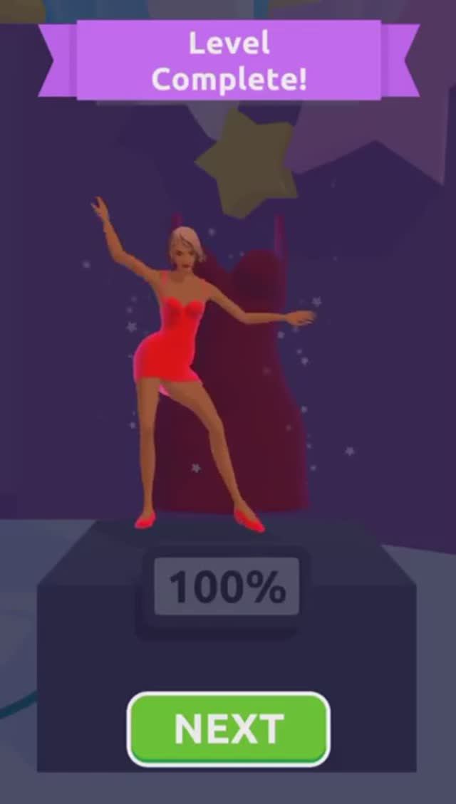 Dance Танец победителя Девушка в красном Body Race