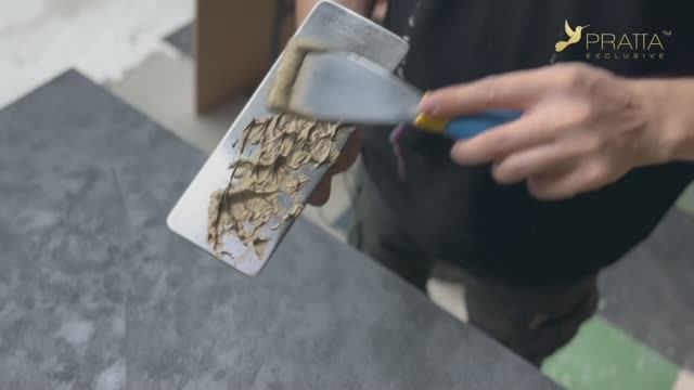 PRATTA DAMASCO жженая сталь с золтом