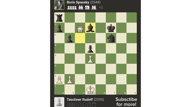 Борис Спасский против Тешнера Рудольфа Рига (Латвия) 1959