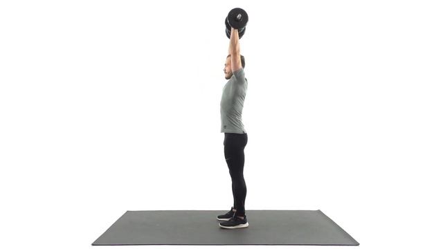 #18 Жим гантелей стоя. Упражнение на плечи. Техника выполнения.