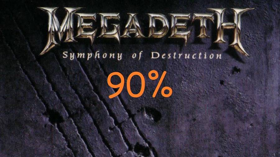 Megadeth Symphony of Destruction Backing Track (E Tuning) (With Vocals) (90%)