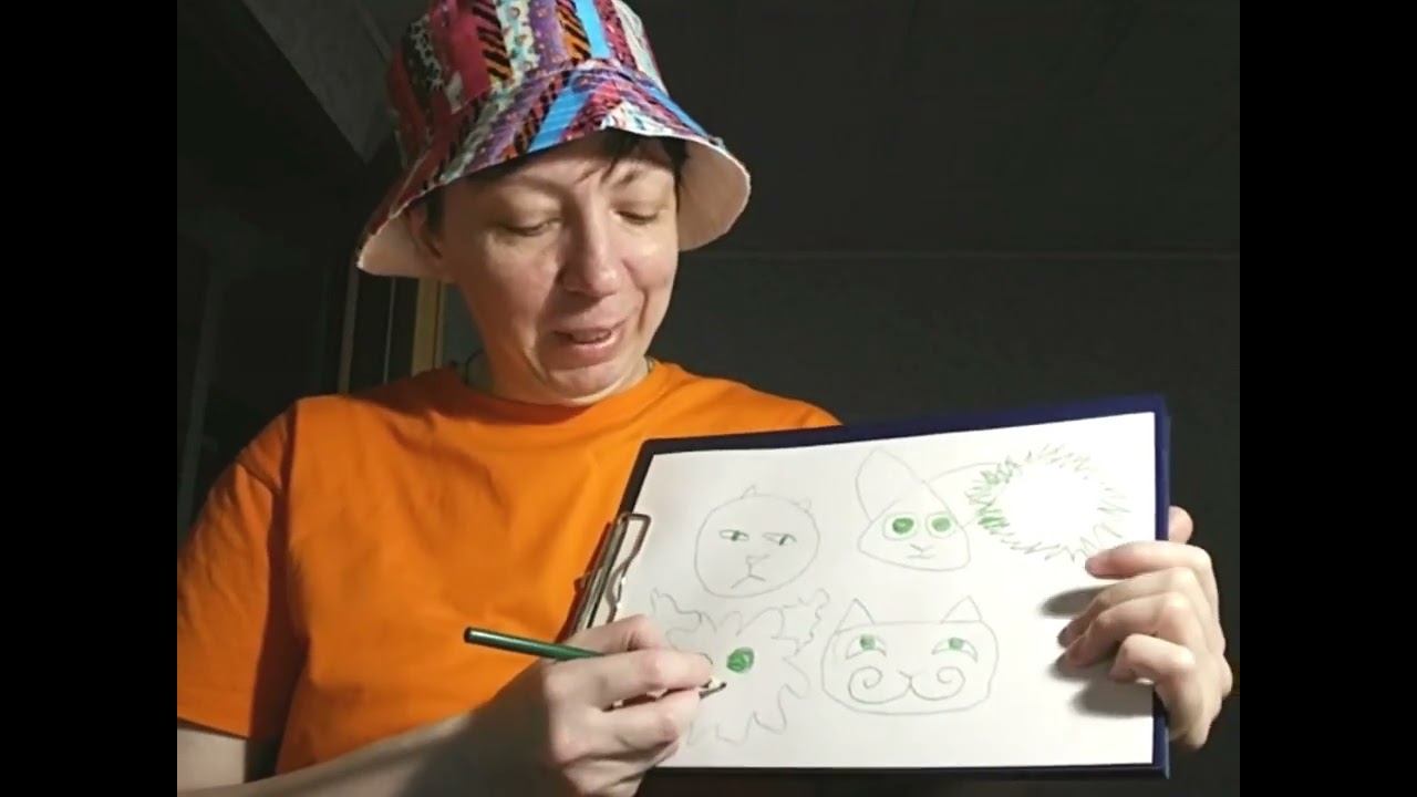 Мастер-класс по созданию "наивного" рисунка. Ведет Ю. Кучмаева