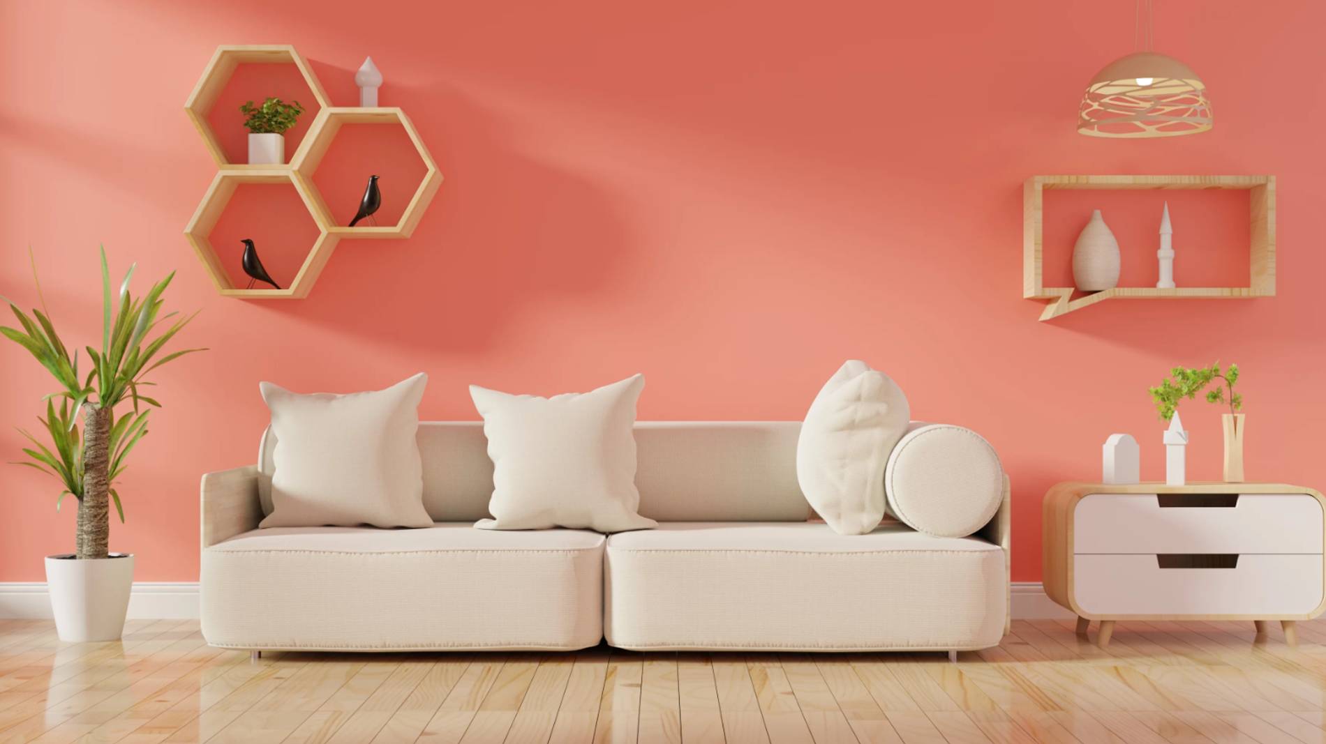 Коралловый цвет в интерьере: стильные идеи для вашего дома