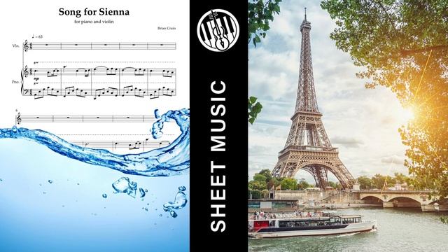 Brian Crain - Song for Sienna | Ноты для Фортепиано и Скрипки (Виолончели)