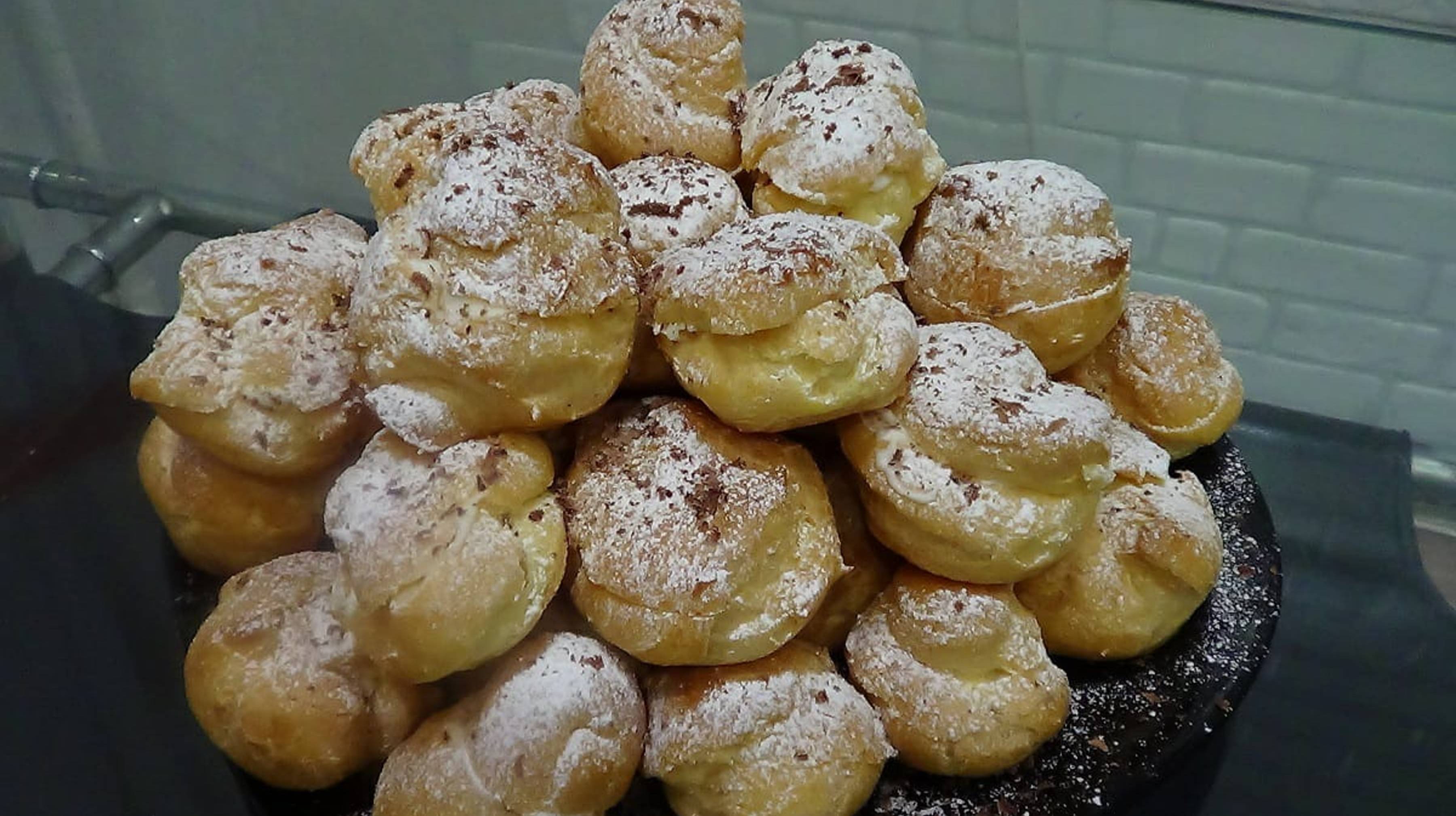 Вкуснейшие профитроли с кремом