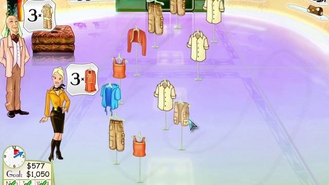 Модный бутик (2007) - геймплей (1-й магазин)