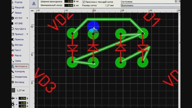 Разводка дорожек печатной платы на автомате Sprint-Layout 6.0