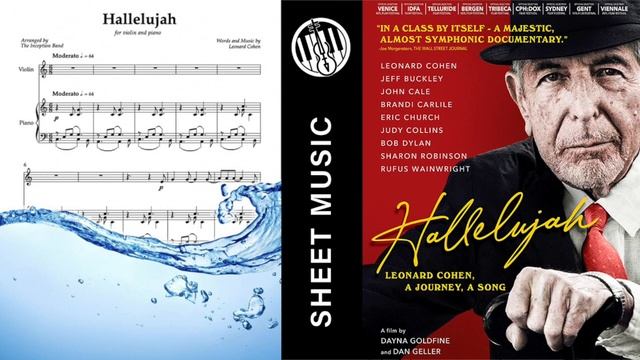 Leonard Cohen - Hallelujah | Ноты для Скрипки и Фортепиано