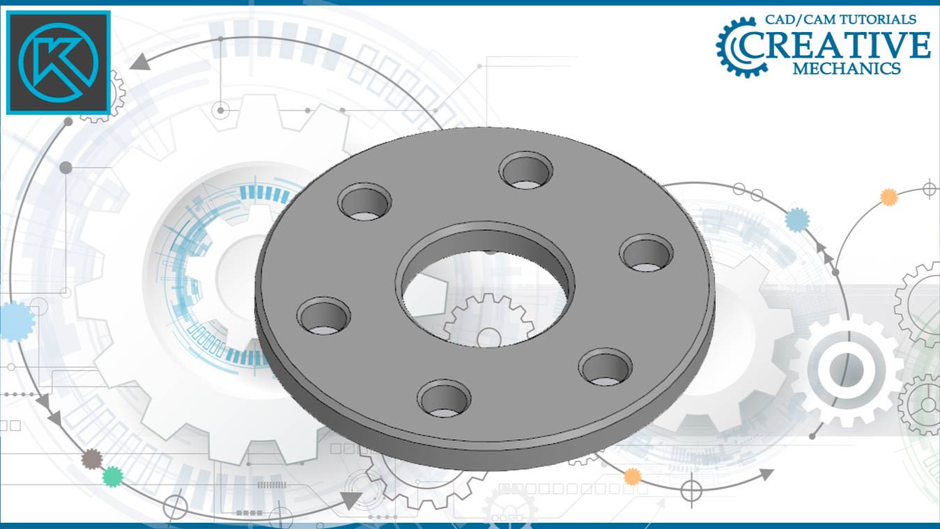 Фланец в Компас 3D