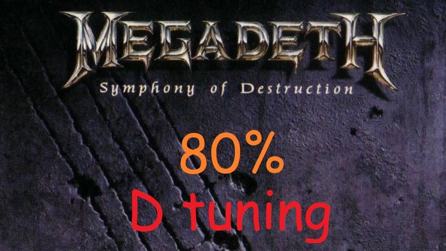 Megadeth - Symphony Of Destruction (Backing Track) (D Tuning) (80%)