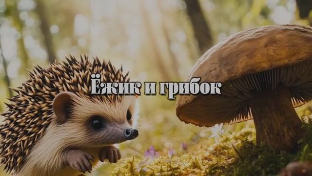 Ёжик и грибок