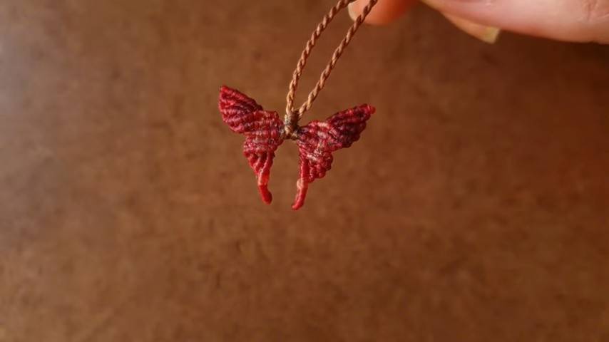 como fazer uma mini borboleta em macramê #546 🦋｜ DEDE TUTORIAIS