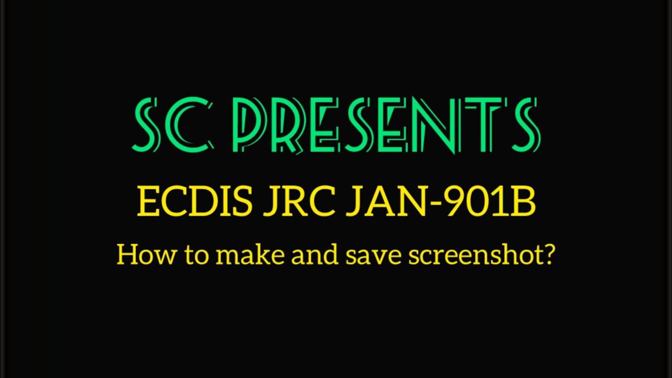 How to make screenshot on your ECDIS JRC JAN-901B / Как сделать скриншот на Экдисе JRC JAN-901B
